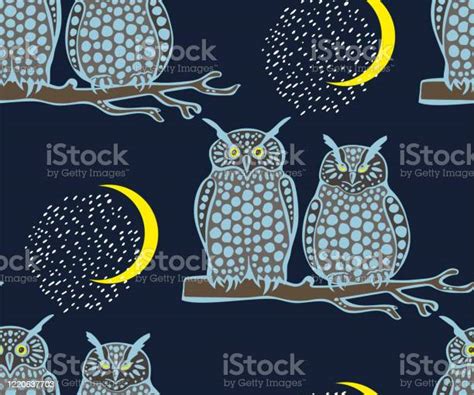 벡터 배경 손으로 그린 낙서 올빼미입니다 손으로 그린 잉크 일러스트 현대 장식 장식 배경입니다 벡터 패턴입니다 섬유 천 벽지 스크랩북 인쇄 개체 그룹에 대한 스톡 벡터 아트