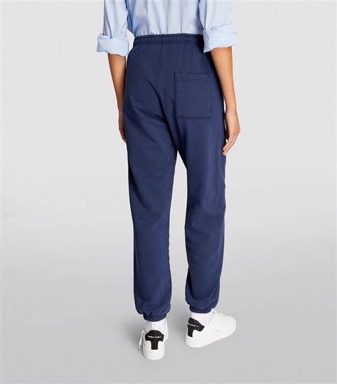 Womens Sporty And Rich Navy Cotton Health Club Sweatpants Harrods Uk