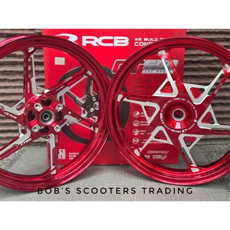 Rcb Ct600 Mags Honda Click 125 Click 150 4 Holes Cnc Mags Shopee
