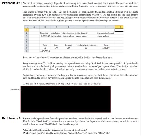 Solved Problem 6 Return To The Spreadsheet From The Chegg