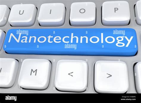 Render Illustration Of Computer Keyboard With The Print Nanotechnology