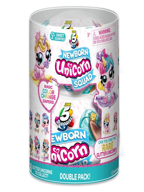 5 Surprise Unicorn Squad Newborn Series 2 Mystery Collectible Capsule ...