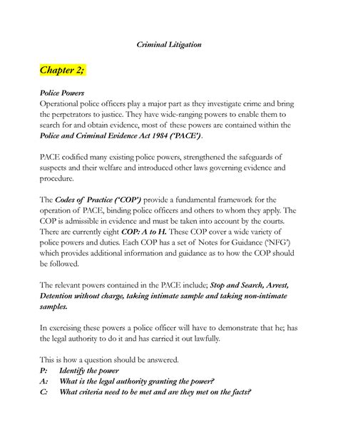 Criminal Lit Notes BPP Studocu