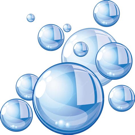 Premium Vector Vector Size Water Bubble Water Droplet Bubbles Water