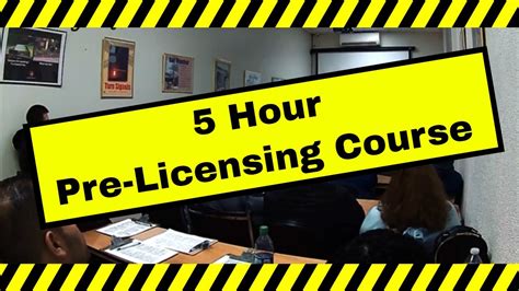 Inside Look Taking The 5 Hour Pre Licensing Course In Person Youtube