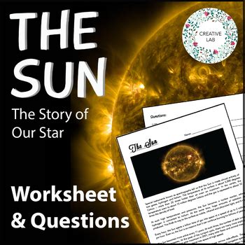 The Sun Worksheet And Questions By Creative Lab Tpt