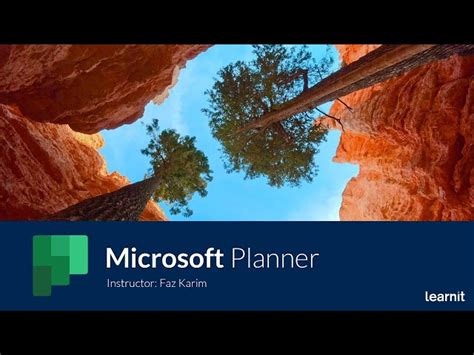 free video microsoft planner tutorial from learnit training class