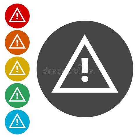 Icono De La Muestra De La Precaución De La Atención Marca De