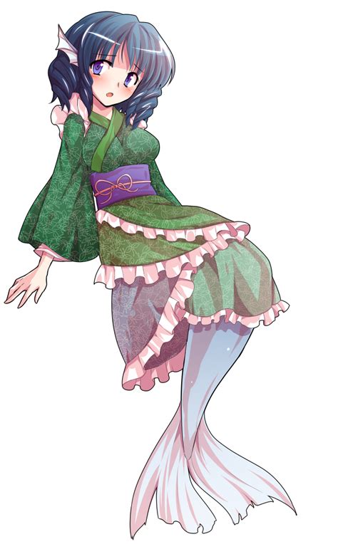 Dairi Wakasagihime Touhou Commentary Request Highres Large Variant Set Variant Set 1girl