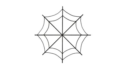 How To Draw A Spider Web Step By Step Hand Of Art