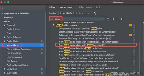 Java Idea 自动生成 Serialversionuid生成serialversionuid插件 Csdn博客