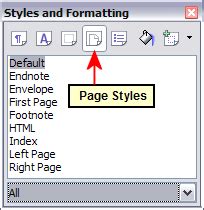 Using Page Styles Apache OpenOffice Wiki