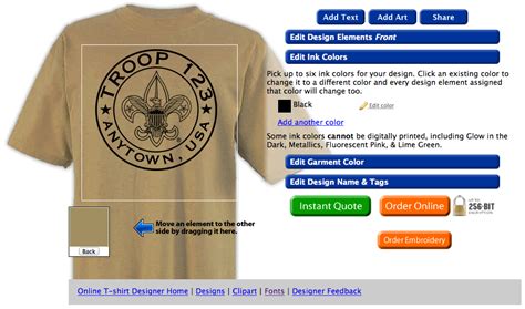 How Do I Change The Ink Color For The Design ClassB Custom Apparel And Products