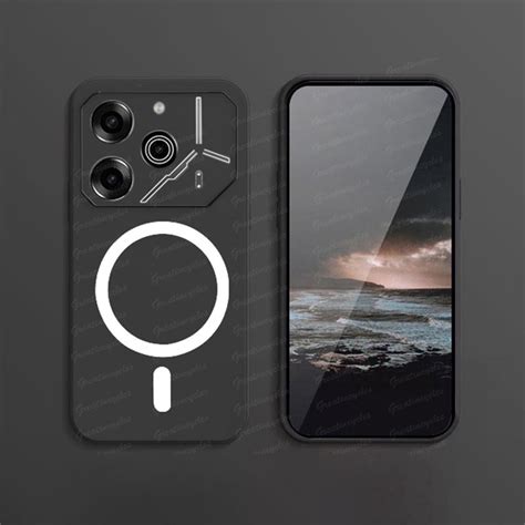Tecno Pova 6 5G Li7 Pova 6 Pro Li9 Black Matte Magnetic Phone Case