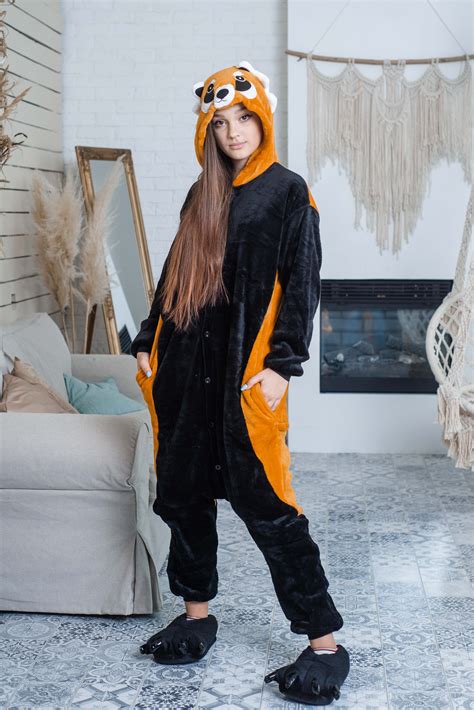 Пижама Кигуруми взрослая BearWear Енот (Красная панда) XL 175 - 185 см ...