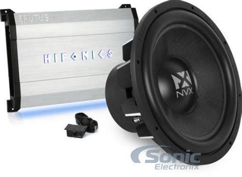 Find 1100w Hifonics Nvx Bass Bundle 15 Vc Sub And Brutus Monoblock