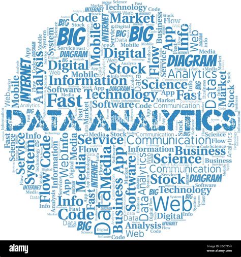 Data Analytics Vector Word Cloud Made With The Text Only Stock Vector Image And Art Alamy