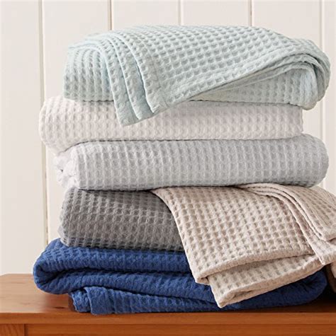 Buy Great Bay Home 100 Cotton Waffle Weave Blanket Havana Collection