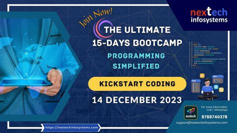 nextech infosystems on linkedin join the ultimate 15 day coding bootcamp kickstart your