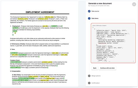At Will Employment Agreement Template