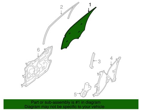 2007 2012 Nissan Altima Door Glass 80300 Ja000 Nissan Parts Central