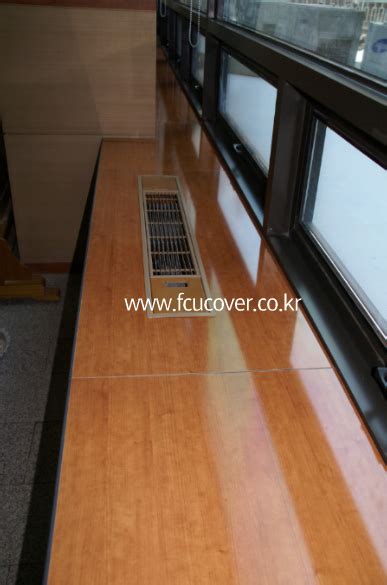페이지 제연그릴알루미늄루바 팬코일 커버 목재커버