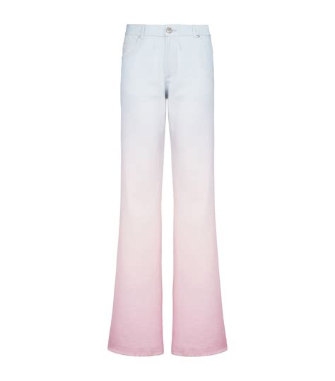 Balmain X Evian Gradient Denim Jeans Harrods Us