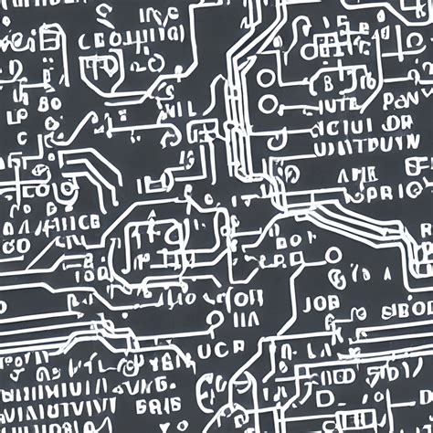 Circuit Schematic Pattern · Creative Fabrica