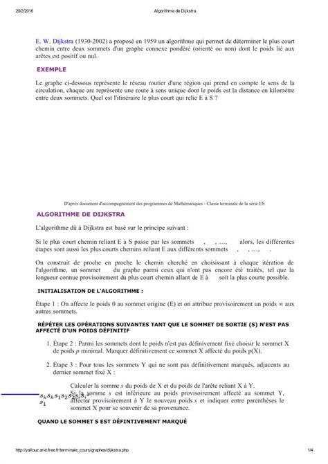PDF Algorithme De Dijkstra Exemple DOKUMEN TIPS
