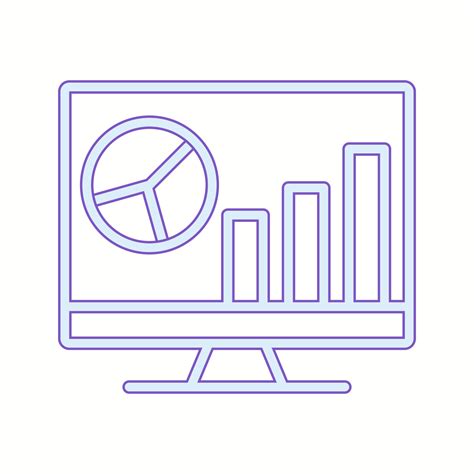 beautiful graph on computer vector line icon 17200219 vector art at vecteezy