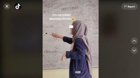 Viral Murid Pamer Guru Cantik Netizen Guru Gini Mah Minggu Juga Gue Masuk Sekolah