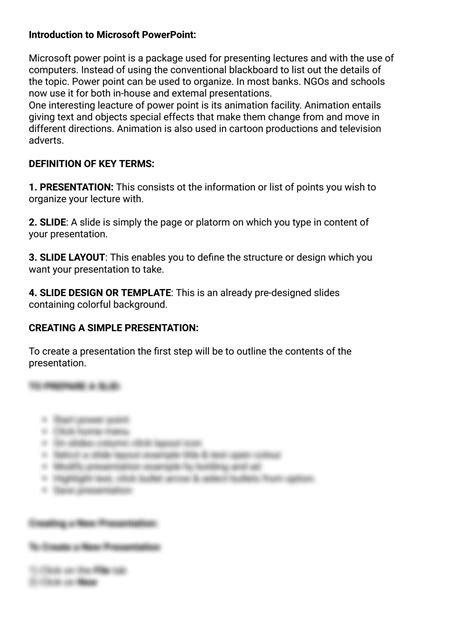 SOLUTION: Introduction and classification of microsoft powerpoint - Studypool