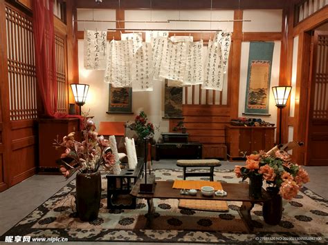 古典文人雅士书房摄影图 美术绘画 文化艺术 摄影图库 昵图网