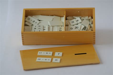 Subtraction Equations And Differences Box Montessori Pre Babe Supplies