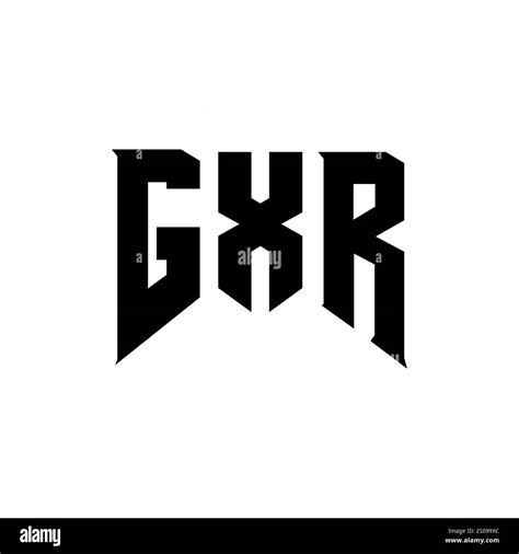 Gxr Letter Logo Design For Technology Company Gxr Logo Design Black
