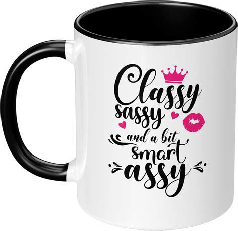 Classy Sassy A Bit Smart Assy Ceramic Coffee Mug Cute Birthday Present