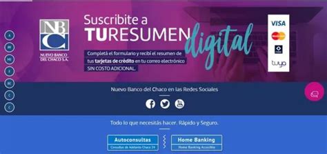 Resumen Y Retiro De Tarjeta Visa Banco Del Chaco En Pocas Palabras