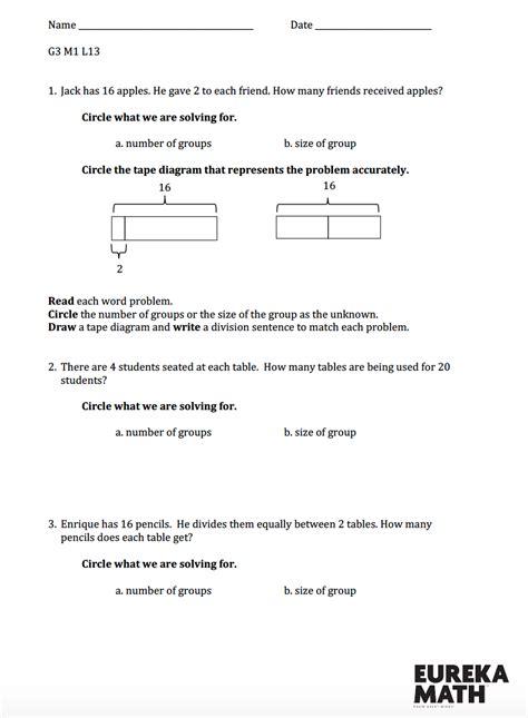 Eureka Math Grade 1 Module 2 Worksheets