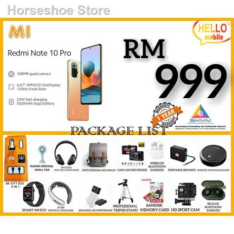 Xiaomi Redmi Note Pro Pro Gb Gbfree Gift Original By Malaysia Set Shopee