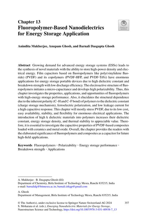 Pdf Pvdf Nanocomposites As Piezoelectric Nanogenerator Properties