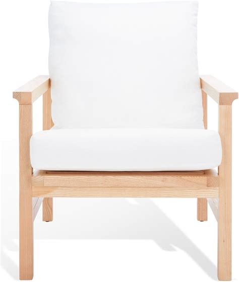 Maddison Cane Back Accent Chair In Natural By Safavieh Couture