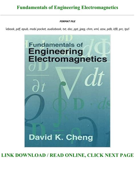 ~ Pdf Book Fundamentals Of Engineering Electromagnetics Full Books