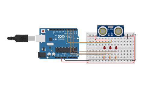 Circuit Design Sensor Dist Tinkercad