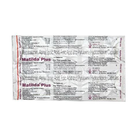 Matilda Plus Capsule 10s Price Uses Side Effects Substitutes Netmeds