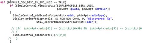 Cc R How To Connect Central Device To The Peripheral Using Service Uuid Of The Peripheral