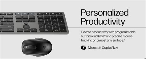 Hp 720 Multi Device Rechargeable Wireless Keyboard And Mouse Combo Ultra Fast Rechargeable