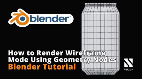 How To Render In Wireframe Mode Using Geometry Nodes Blender Tutorial