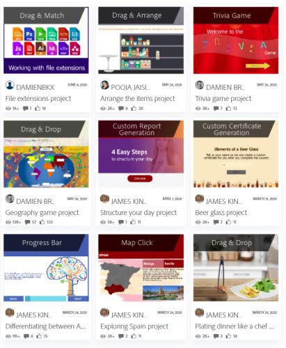 download sample projects with javascript actions elearning