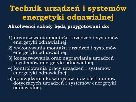 PPT Technik urządzeń i systemów energetyki odnawialnej PowerPoint