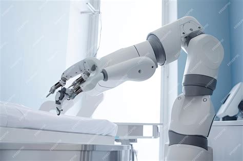 Premium Ai Image Robotic Arm Performing Delicate On Patient